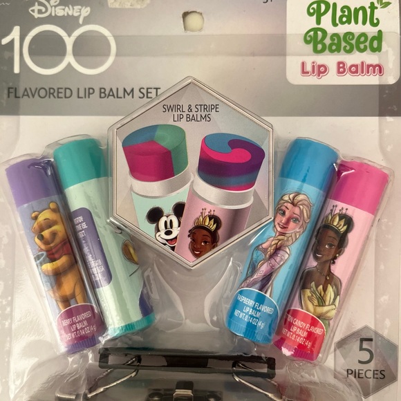 Disney | Bath, Skin & Hair | Disney 0 5piece Kids Flavored Lip Balm Tin ...